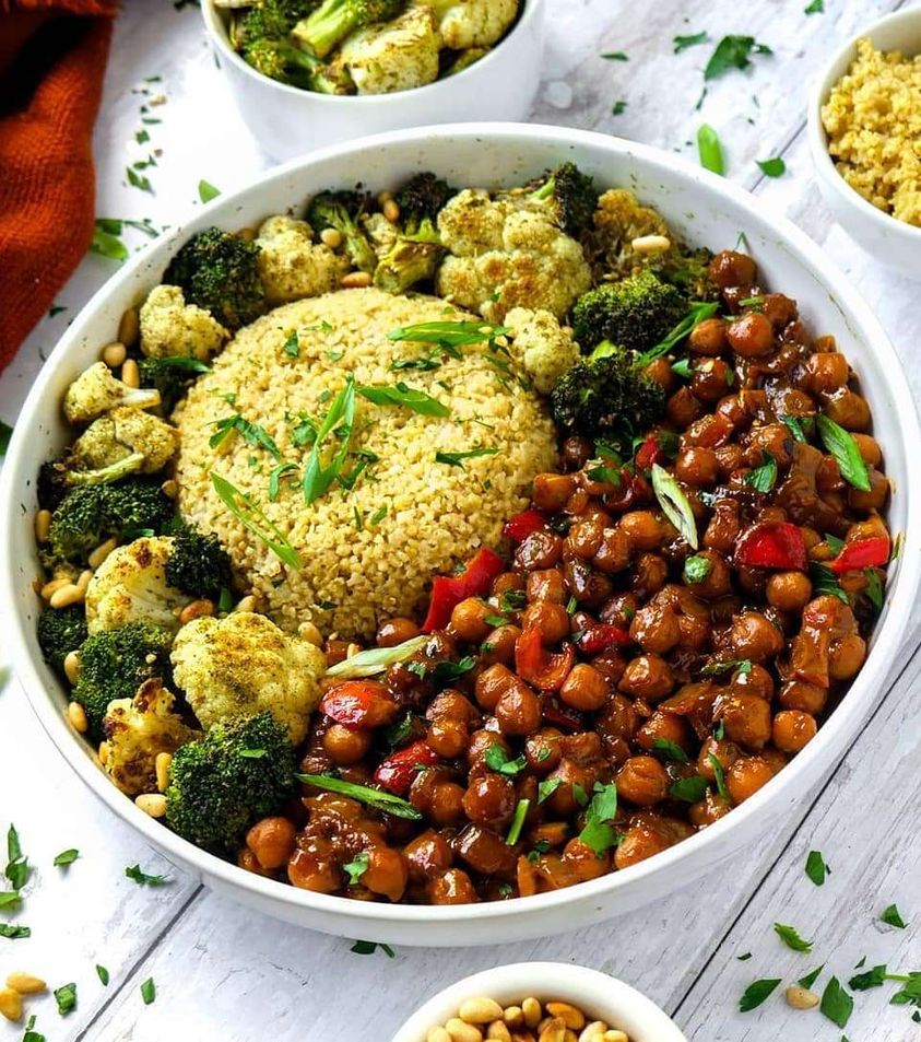 Tahini molasses chickpeas - GENMAG